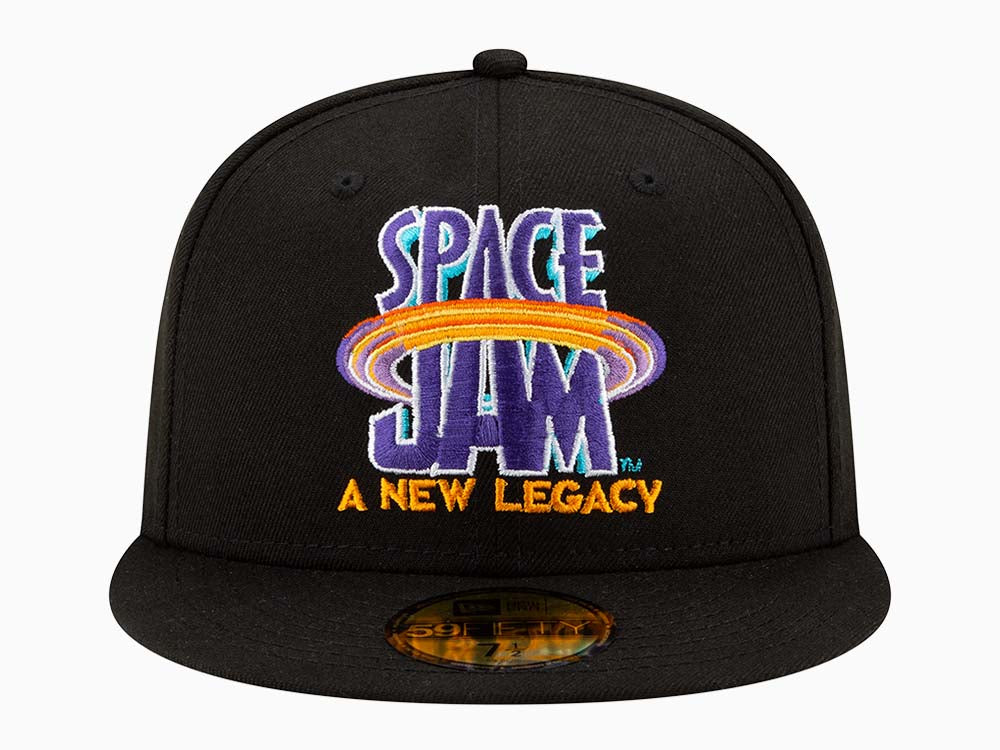 Men's Space Jam: A New Legacy Primary Logo Black New Era 59FIFTY Fitte ...