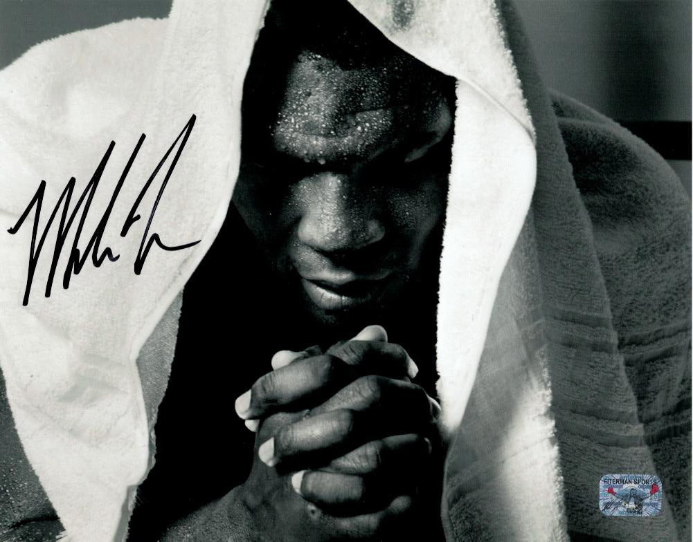 Mike Tyson Locker Room Signed Photo With Fiterman Group Sports Hologra ...