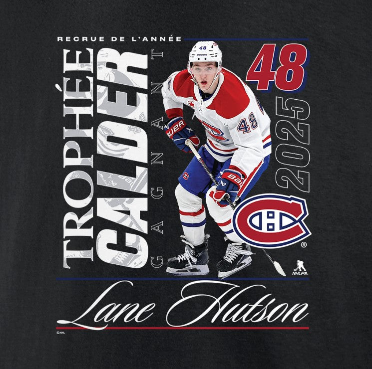 Lane Hutson Montreal Canadiens 2025 Calder Memorial Trophy Winner Blac ...