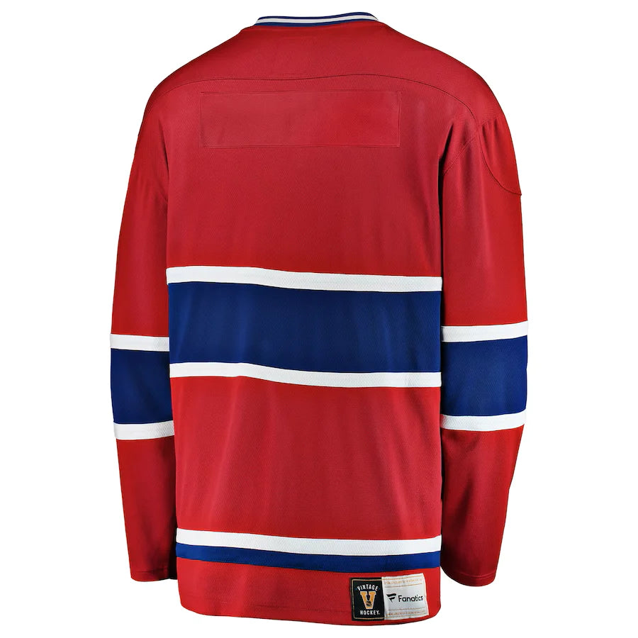 Men's Montreal Canadiens Fanatics Branded Red Premier Breakaway Vintag ...