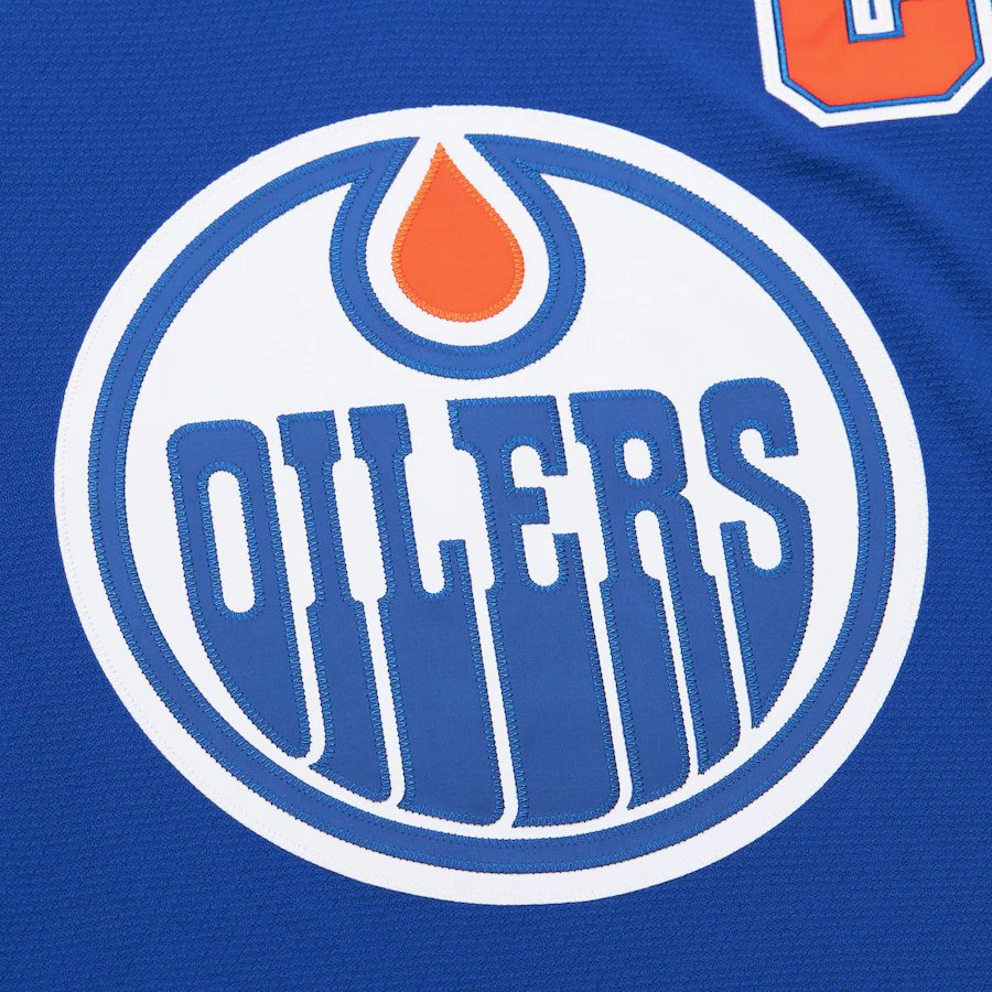 Men's Edmonton Oilers Wayne Gretzky Mitchell & Ness Royal Blue Captain ...