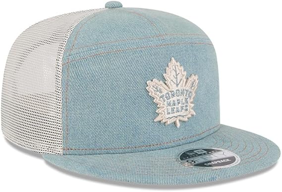 Men's New Era NHL Toronto Maple Leafs Denim Split Panel 9FIFTY Adjusta ...