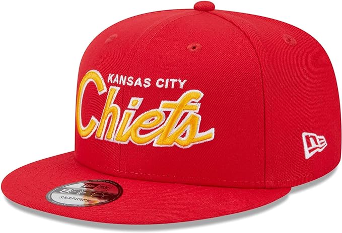 Men’s NFL Kansas City Chiefs New Era Evergreen Script 9FIFTY Snapback ...