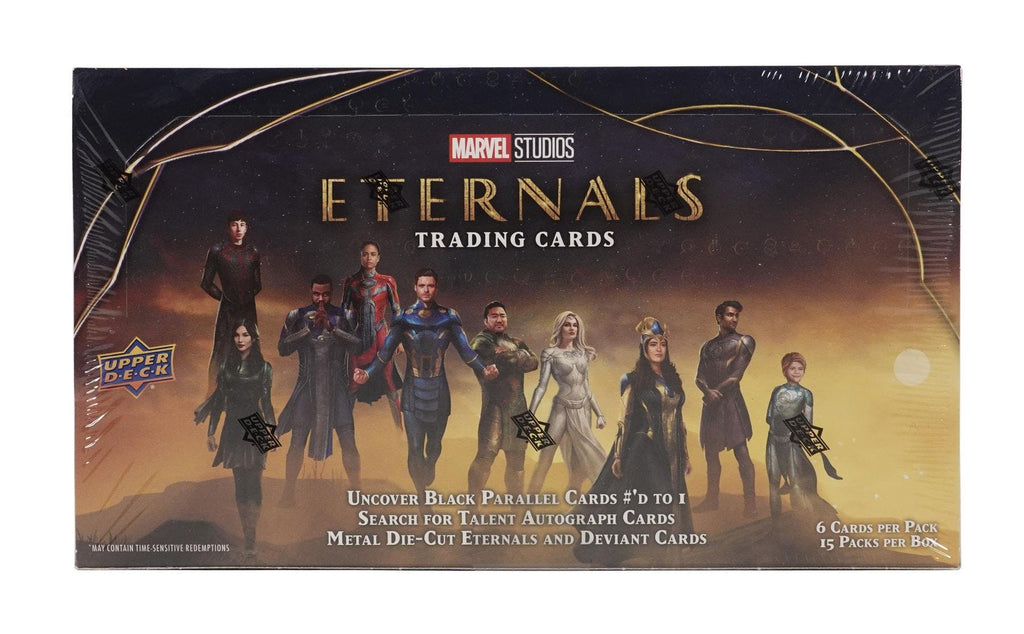 2023 Upper Deck Marvel Studios Eternals Hobby Box 15 Packs per Box, 6 ...