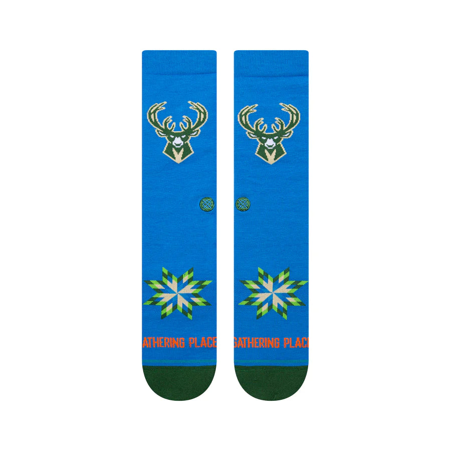 Men's Milwaukee Bucks NBA Basketball Stance 2022/2023 City Edition Soc ...