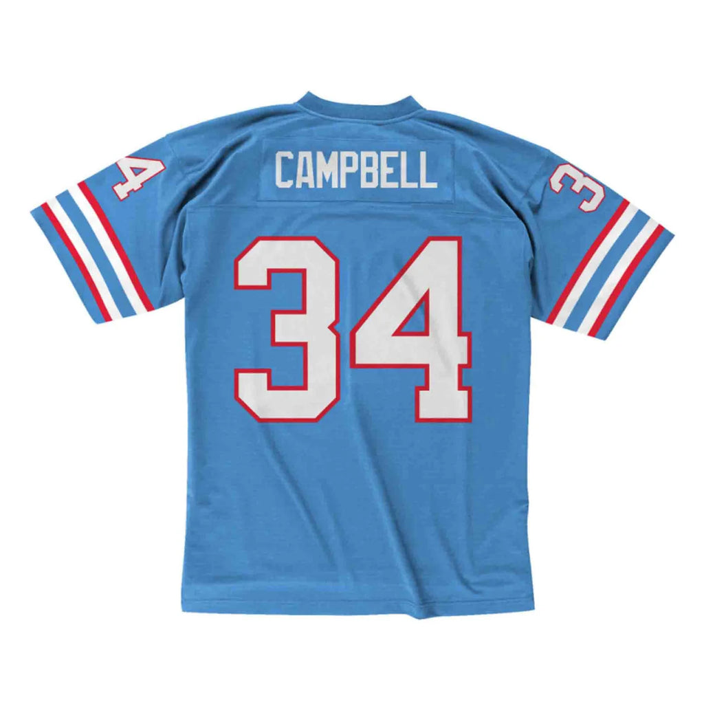 Men's Houston Oilers Earl Campbell 1980 Mitchell & Ness Light Blue Leg ...
