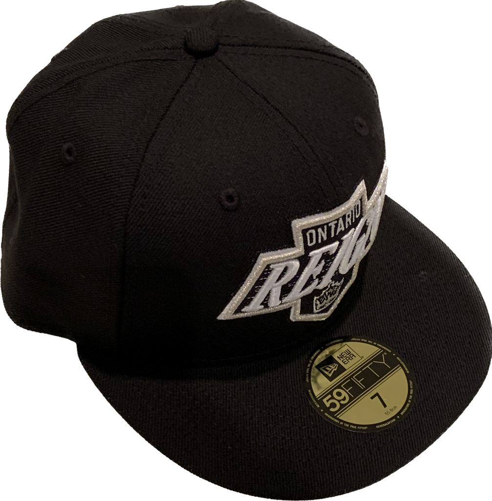 Men's Ontario Reign Black Custom Logo New Era 59fifty Fitted Hat Cap ...