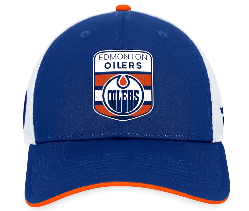 Youth Edmonton Oilers Fanatics Branded Blue 2023 NHL Draft On Stage Tr ...