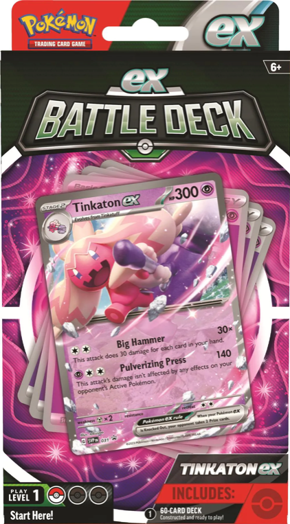 Pokemon Chien-Pao ex / Tinkaton ex Battle Factory Sealed 6-Deck Box ...