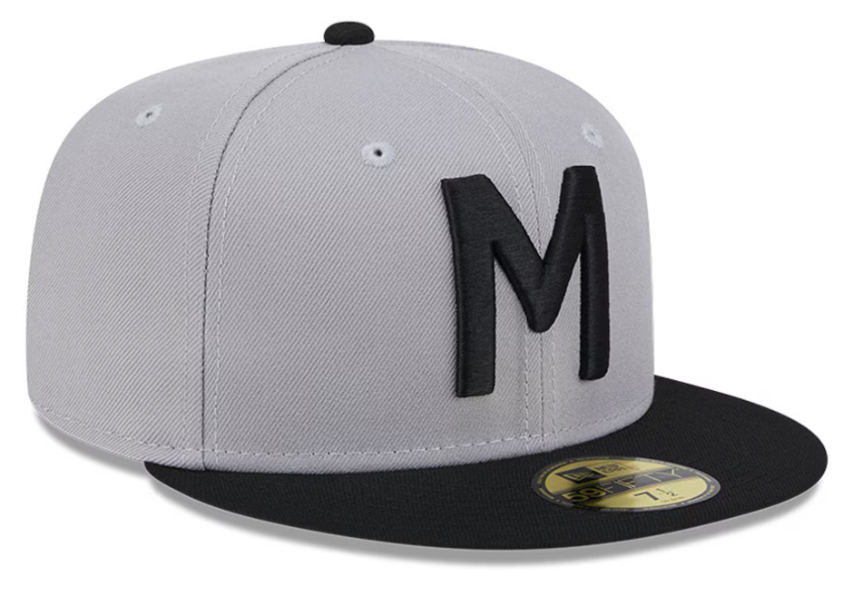 Men's New Era Gray Montgomery Gray Sox 2024 Rickwood Classic 59FIFTY F ...