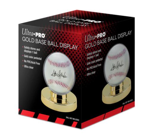 Ultra Pro Baseball Holder With Gold Base - Brand New Factory Sealed ...