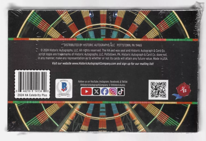 2024 Historic Autographs Celebrity Quads Box 4 Cards Per Box – Bleacher ...