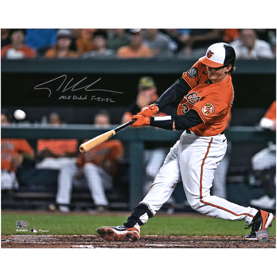 Adley Rutschman Baltimore Orioles Autographed 16" x 20" Debut First Hi ...
