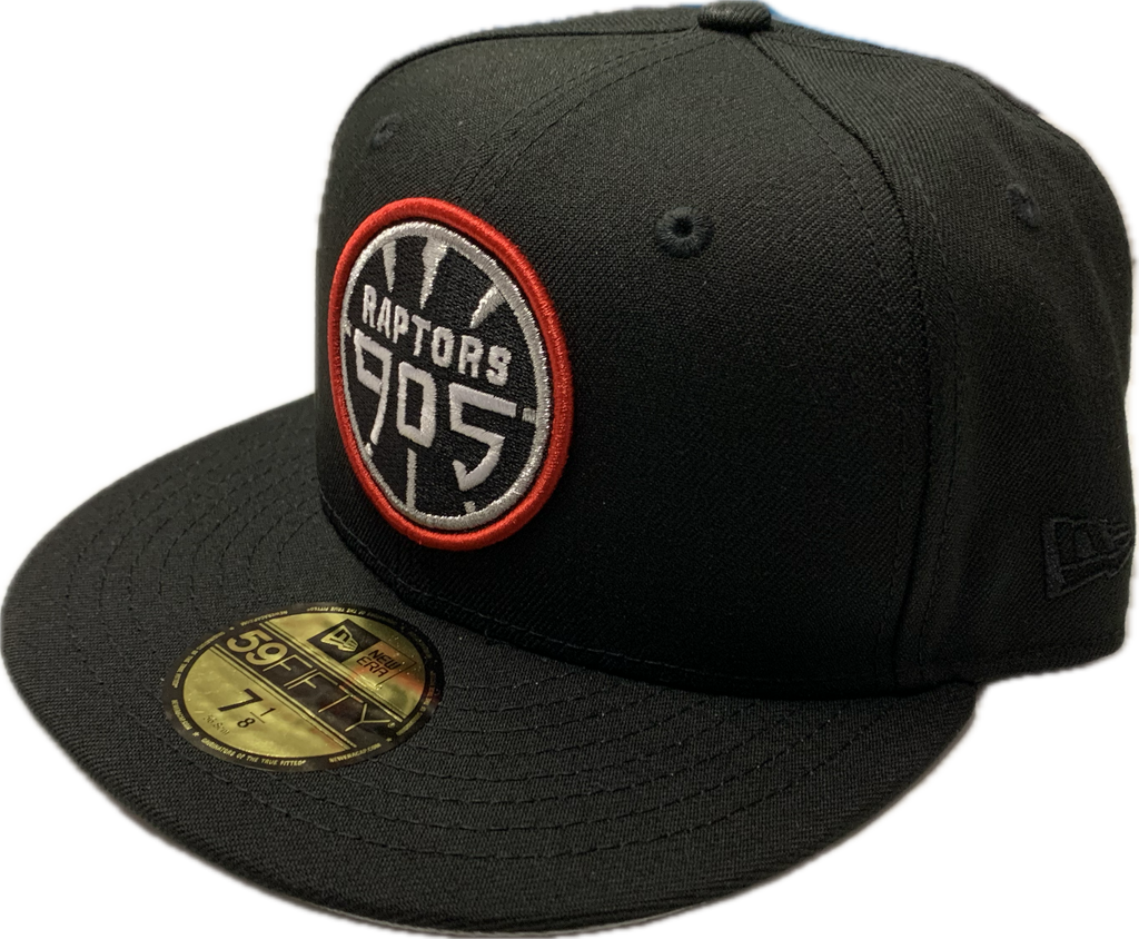 Men's Raptors 905 Official Logo Black Red New Era 59fifty Fitted Custo ...
