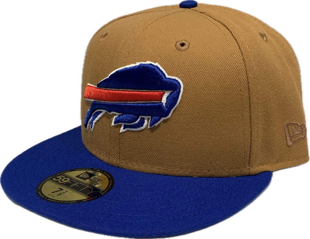 Men's New Era Tan/Royal Buffalo Bills Bills Mafia Side Wordmark 59FIFT ...