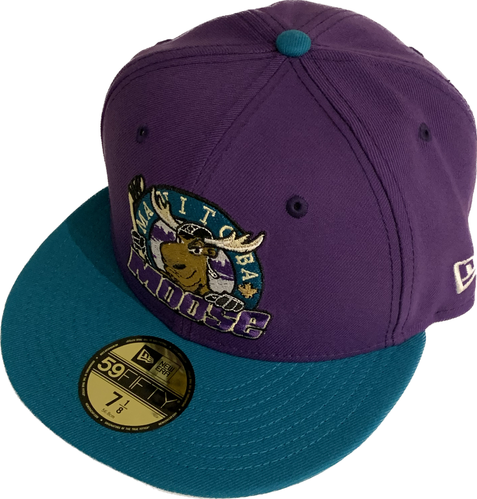 Men's Manitoba Moose Two Tone Custom Logo New Era 59fifty Fitted Hat C ...