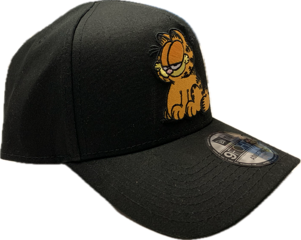Garfield The Cat New Era 9Forty A Frame Snapback Hat - Black – Bleacher ...