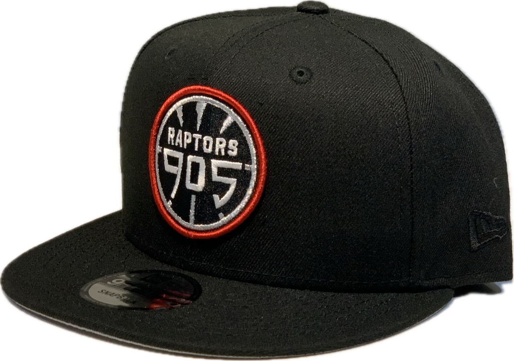 Men's Raptors 905 Official Logo Black Red New Era 9Fifty Snapback Cust ...