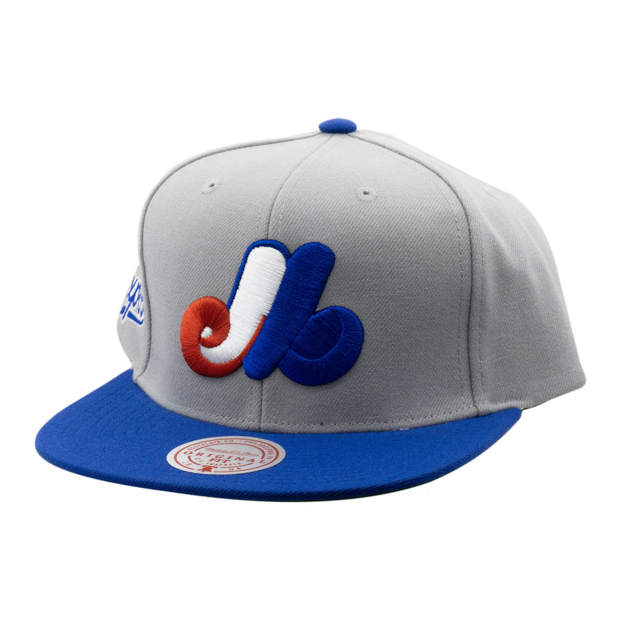 Men's Montreal Expos MLB Mitchell & Ness Grey Cooperstown Team Classic ...