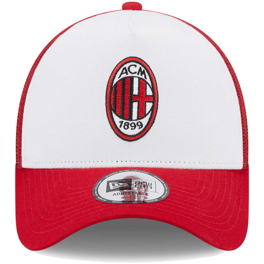 AC Milan New Era Core E-Frame Trucker Adjustable Hat - White/Red ...