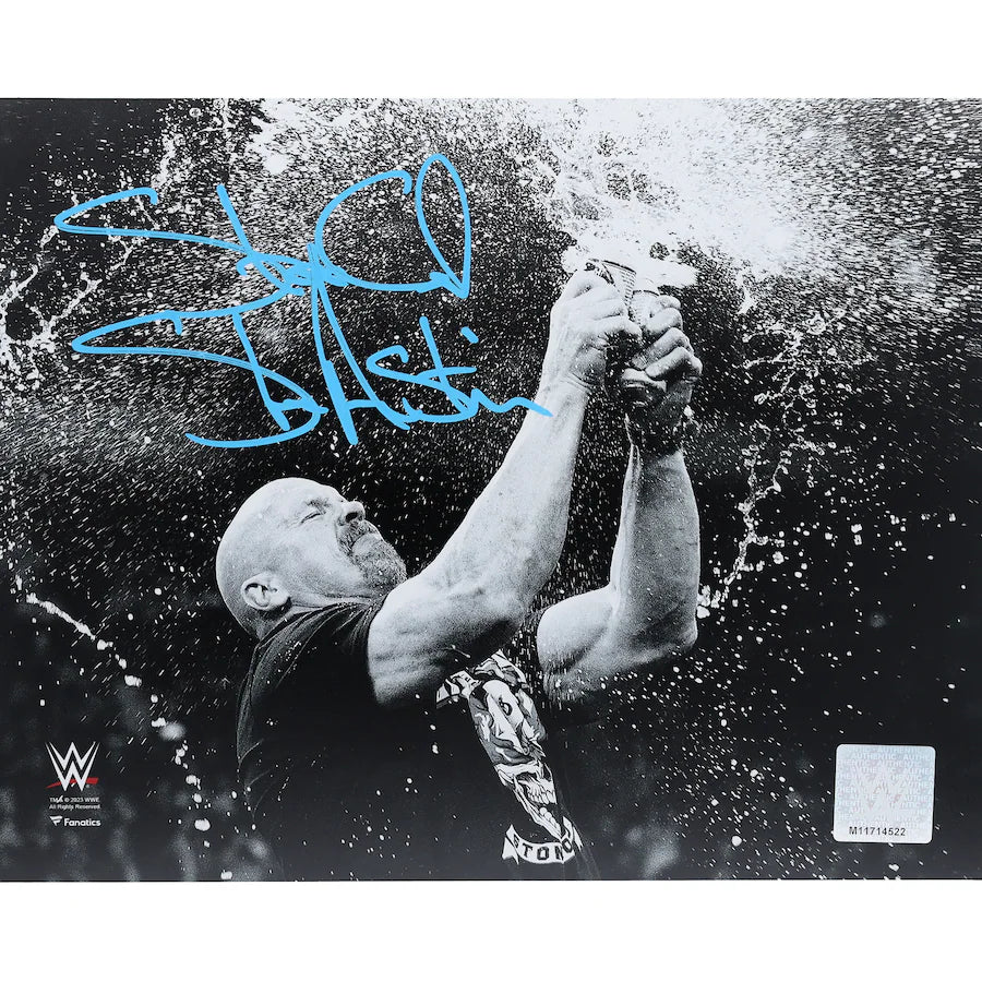 "Stone Cold" Steve Austin WWE Autographed 8'' x 10'' Beer Splash Photo ...