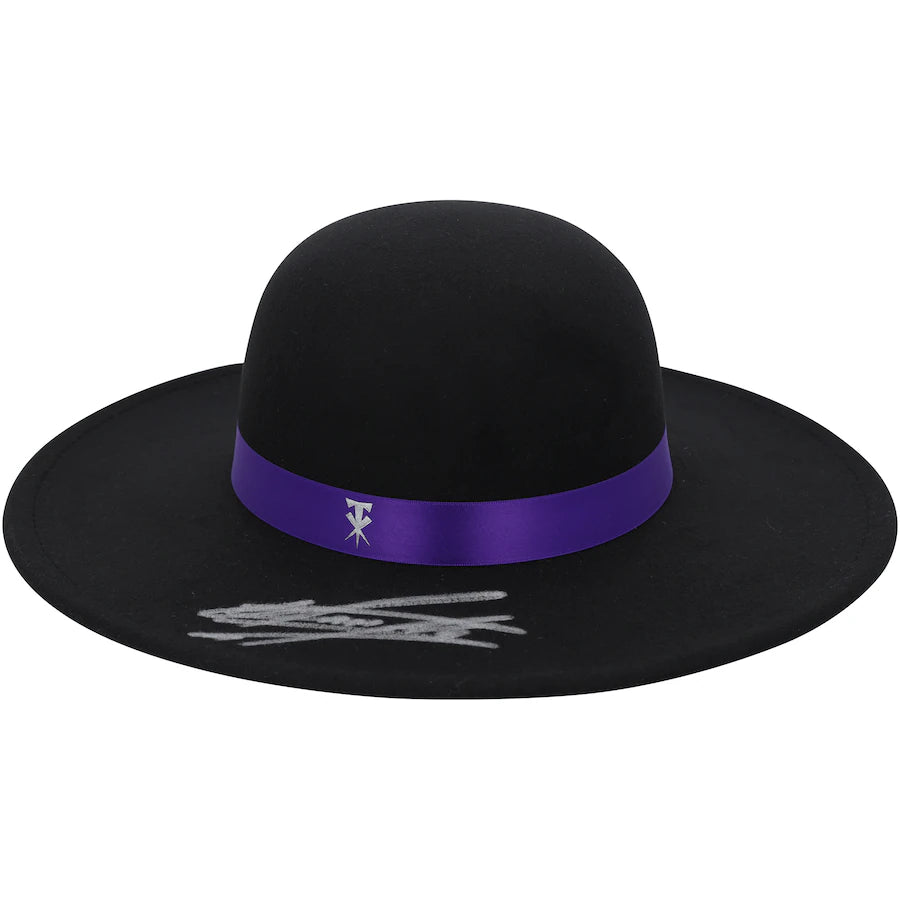 The Phenom WWE Great The Undertaker Autographed Classic Fedora Black H ...