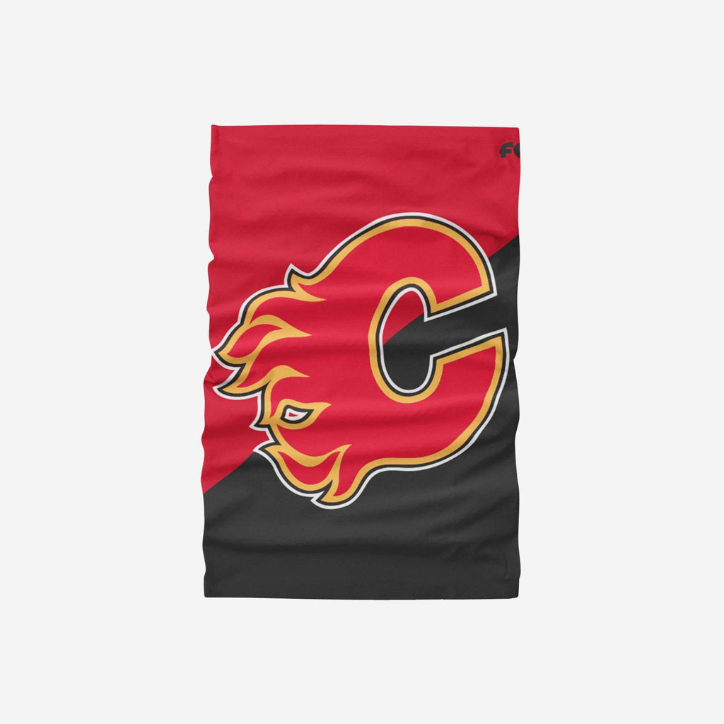 Youth Calgary Flames NHL Hockey Team Gaiter Scarf Face Covering Head B ...