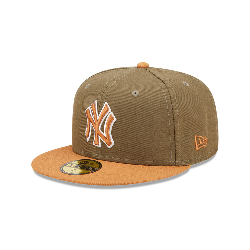 Men's New York Yankees New Era Olive/Tan Two-Tone Color Pack 59FIFTY F ...