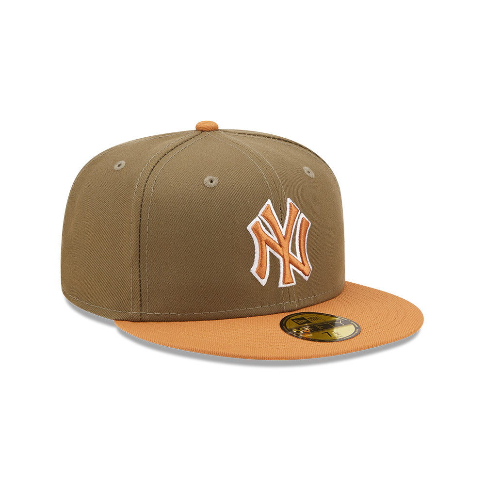 Men's New York Yankees New Era Olive/Tan Two-Tone Color Pack 59FIFTY F ...