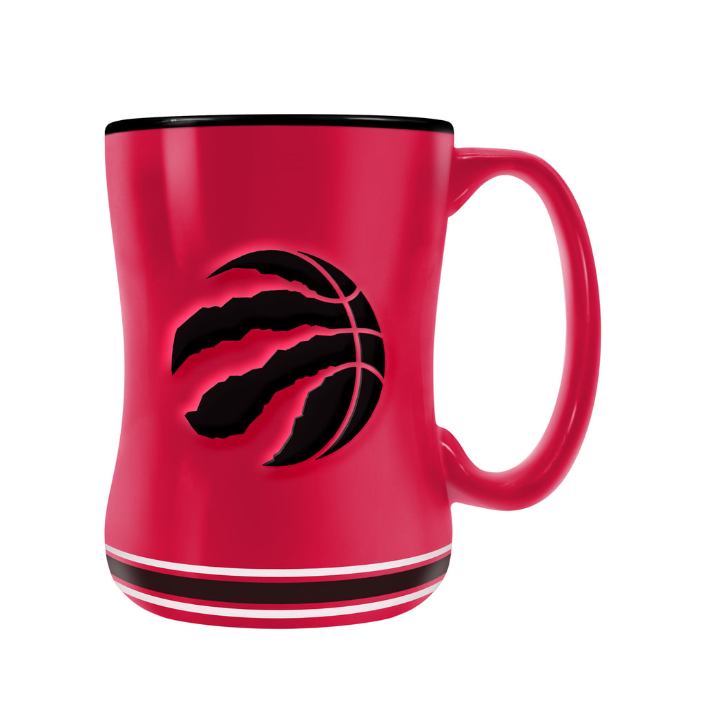 Toronto Raptors Primary Logo Red Black NBA Basketball 14oz Sculpted C ...