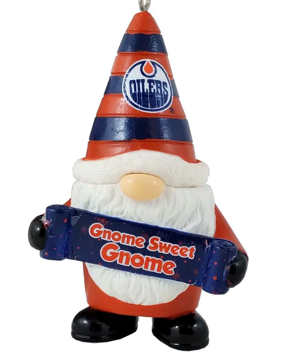 Edmonton Oilers Gnome Sweet Gnome Ornament NHL Hockey by Forever Colle ...