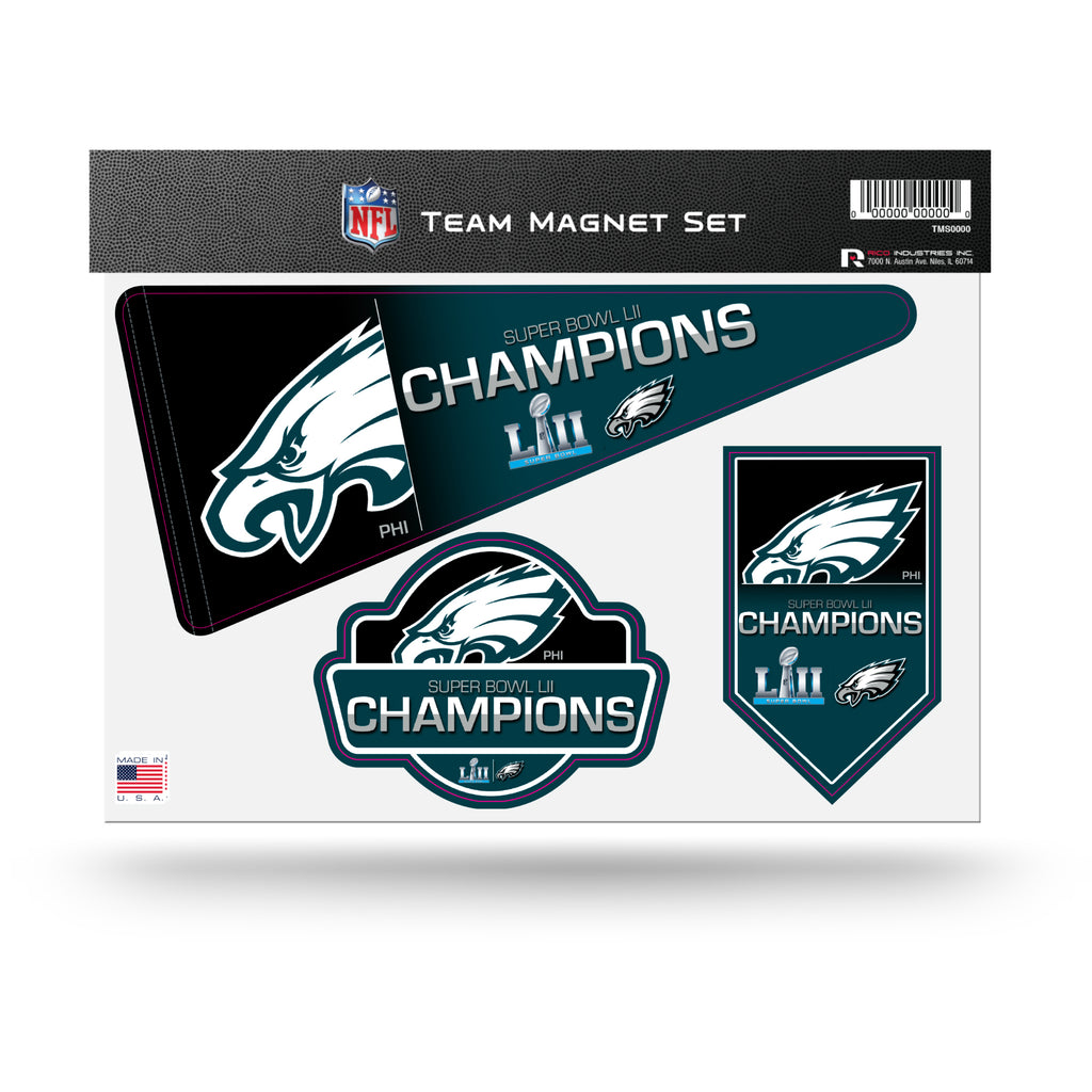 Philadelphia Eagles Super Bowl LII Champions Team Set Magnetic Decals ...