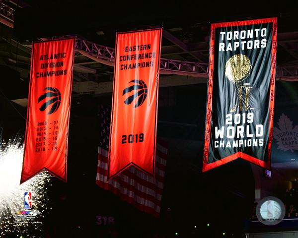 Toronto Raptors Opening Night Banner Raising Night Unsigned Photo Pict ...