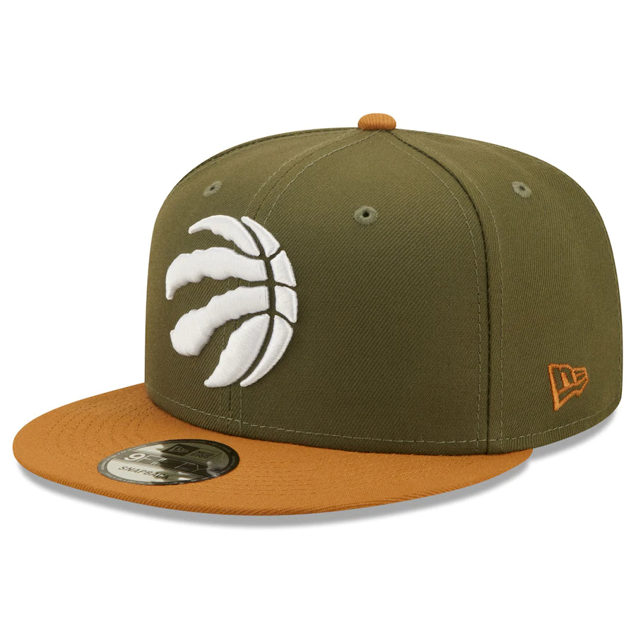 Men's New Era Olive/Brown Toronto Raptors Two-Tone Color Pack 9FIFTY S ...