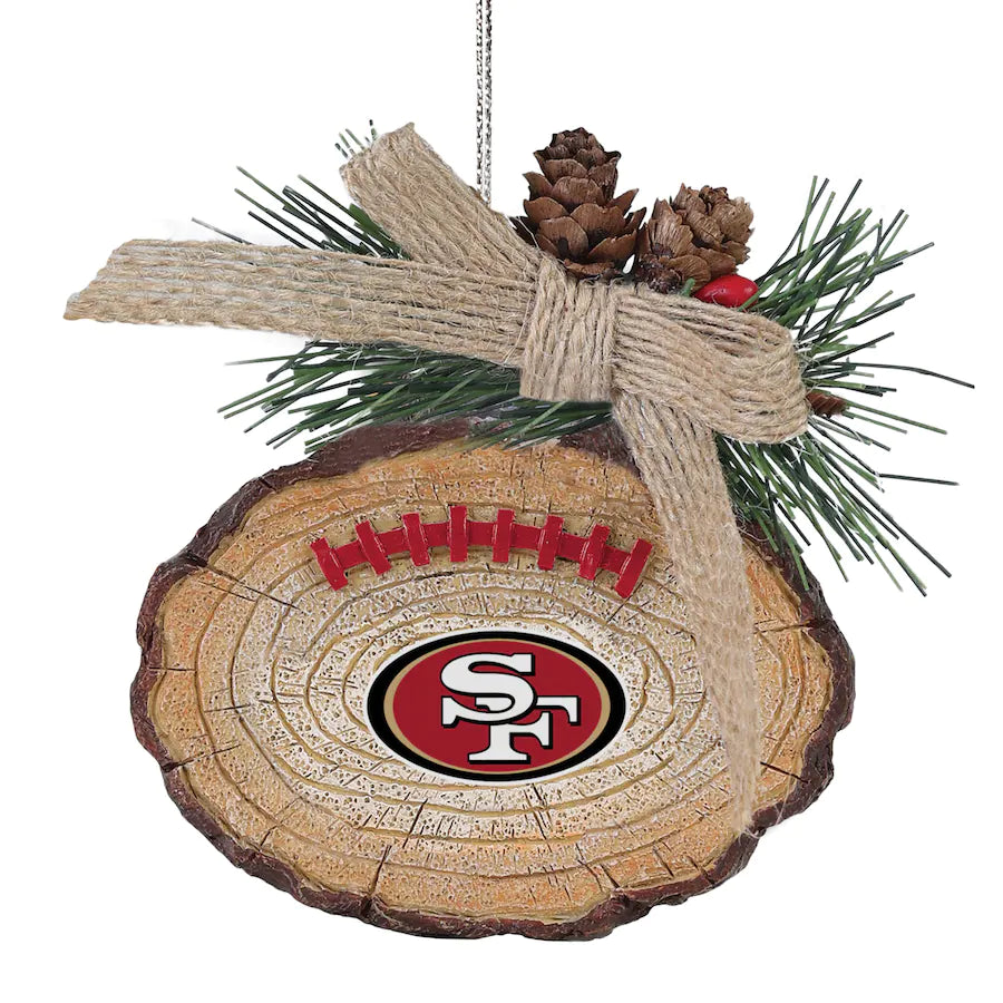 San Francisco 49ers Ball Stump Tree Ornament NFL Football by Forever C ...