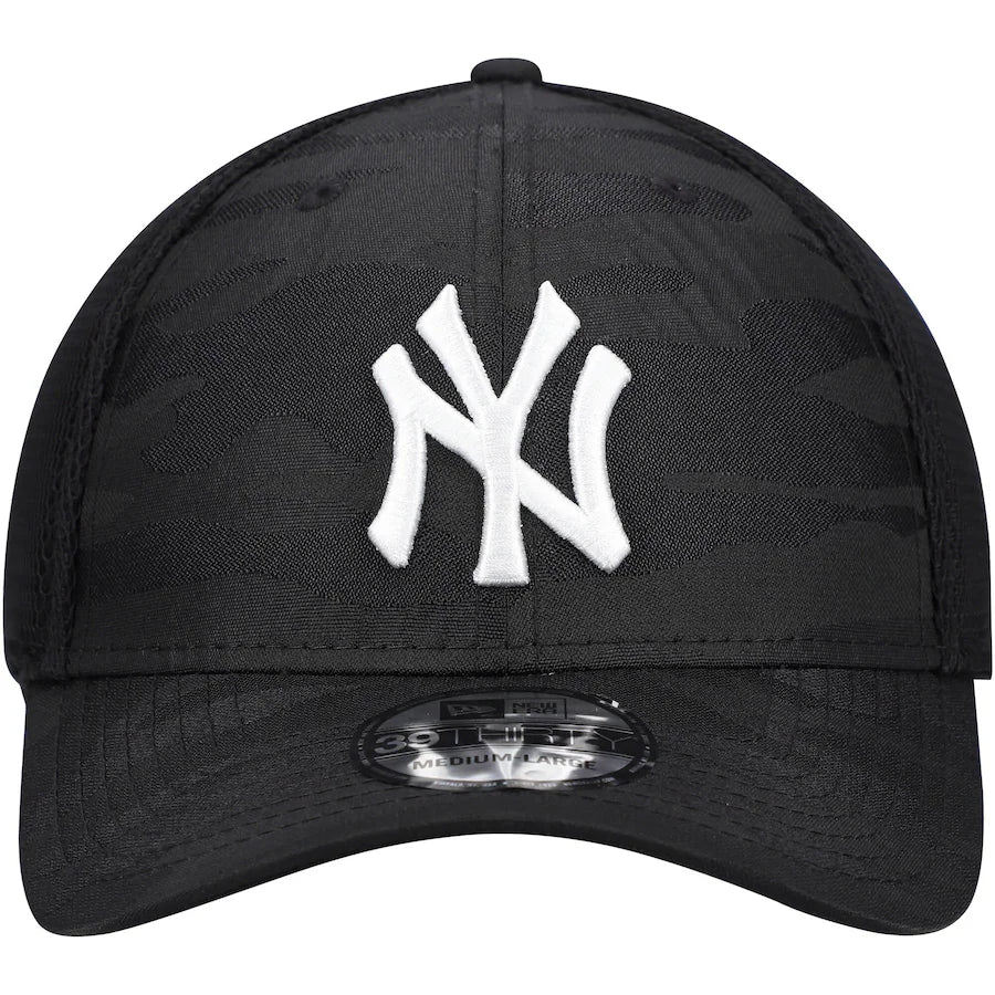 Men's New York Yankees New Era Black Camo Tone 39THIRTY Flex Fit Hat ...