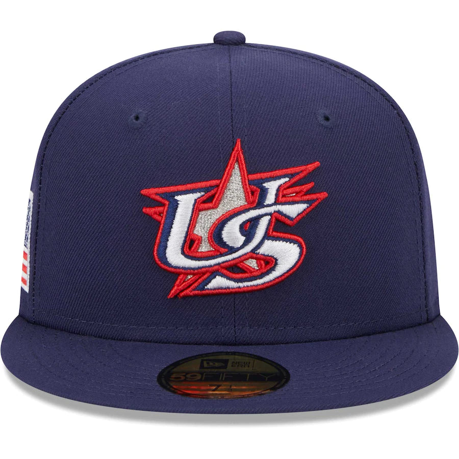 Men's USA Baseball New Era Navy 2023 World Baseball Classic 59FIFTY Fi ...