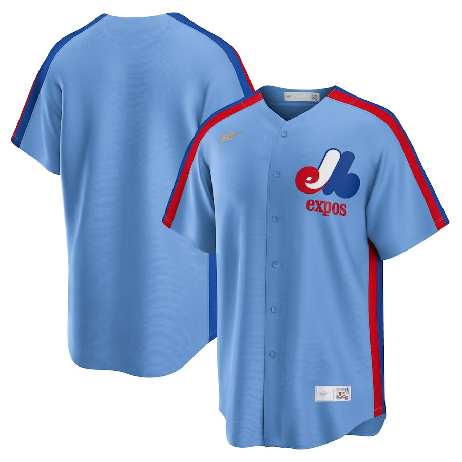 Montreal Expos Nike Youth Retro Road Cooperstown Collection Replica Bl ...