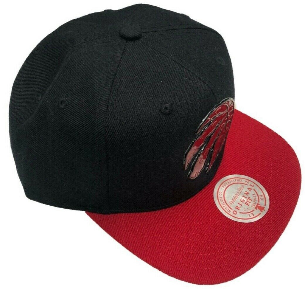Toronto Raptors Tuff Weld Hat Primary Red Logo NBA Basketball Mitchell ...