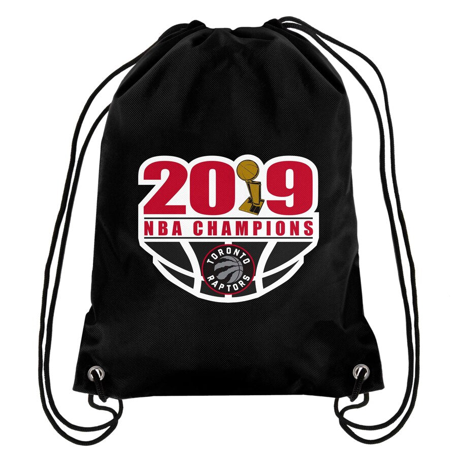 Black Toronto Raptors 2019 NBA Finals Champions - Drawstring Backpack ...