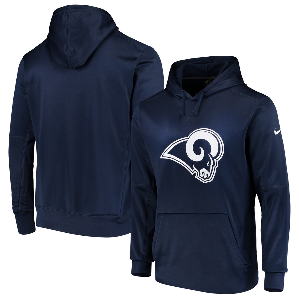 Men's Nike Navy Los Angeles Rams Club Logo Fleece - Pullover Hoodie ...
