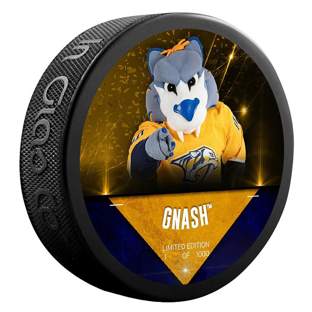 Gnash Nashville Predators Unsigned Fanatics Exclusive Mascot Hockey Pu ...